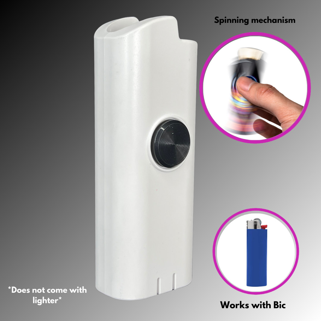 FLKR LYTR: Flicker lighter fidget spinner lighter case