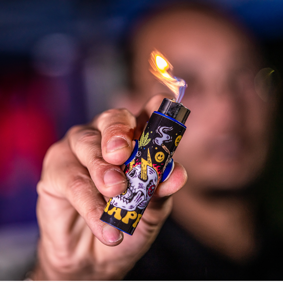 FLKR LYTR: Flicker lighter fidget spinner lighter case