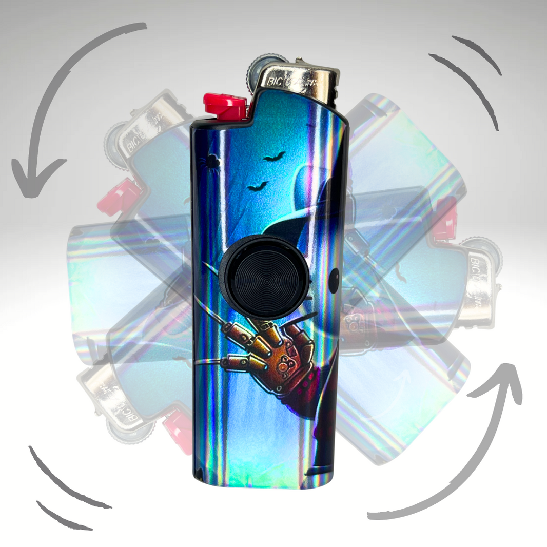 FLKR LYTR: Flicker lighter fidget spinner lighter case