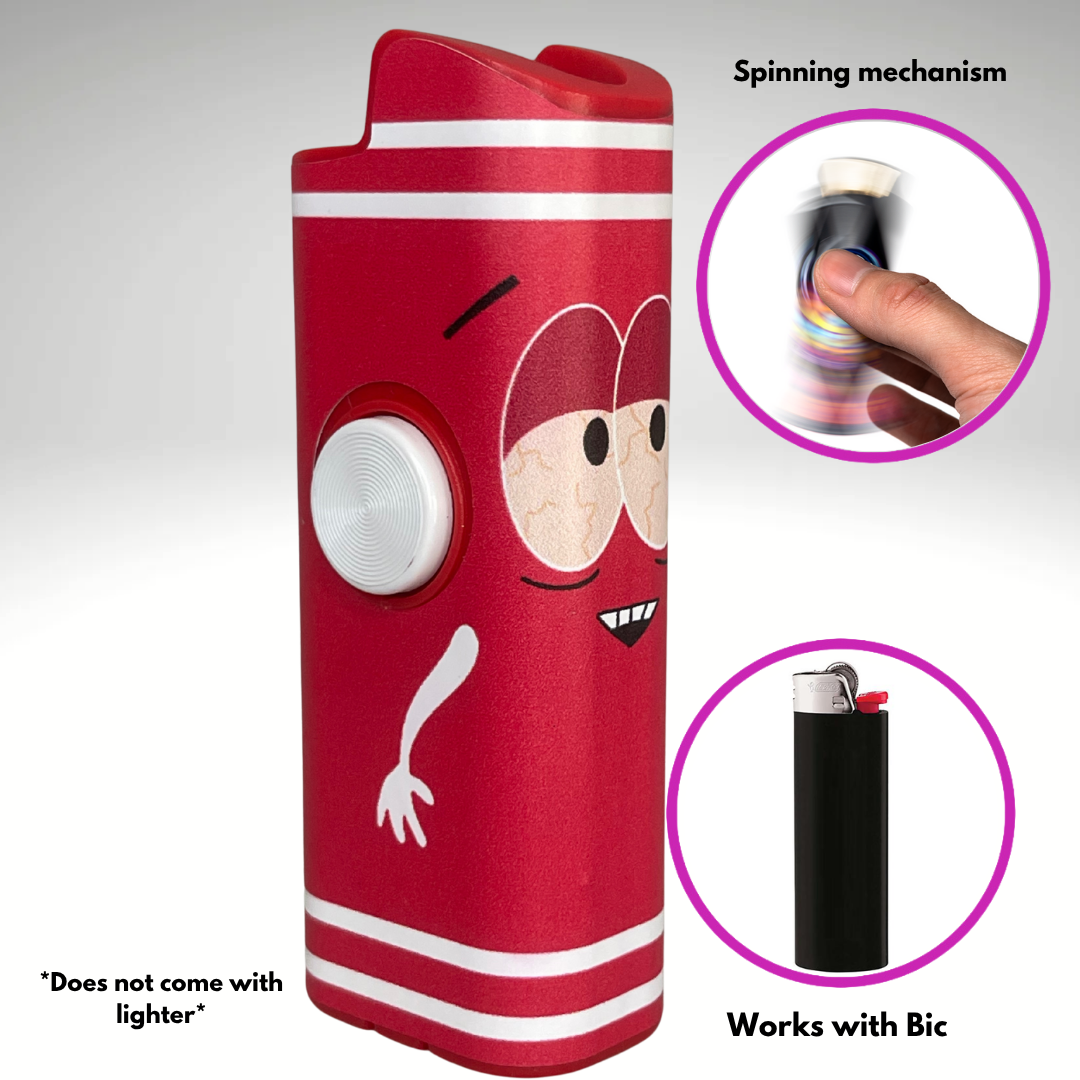 FLKR LYTR® Fidget Spinner Lighter Case "Towlie" for Bic® Spinner Light