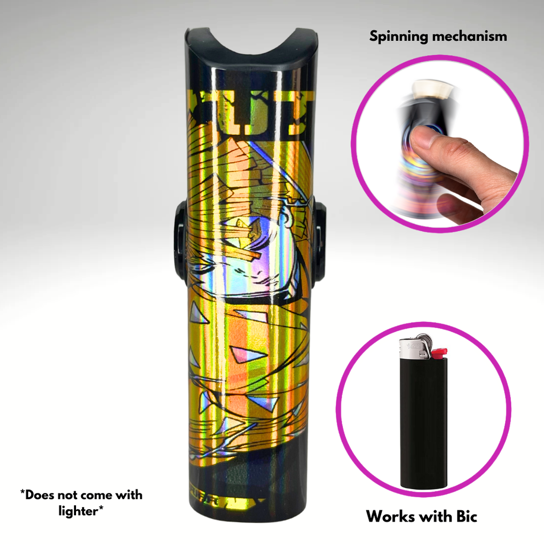 FLKR LYTR: Flicker lighter fidget spinner lighter case