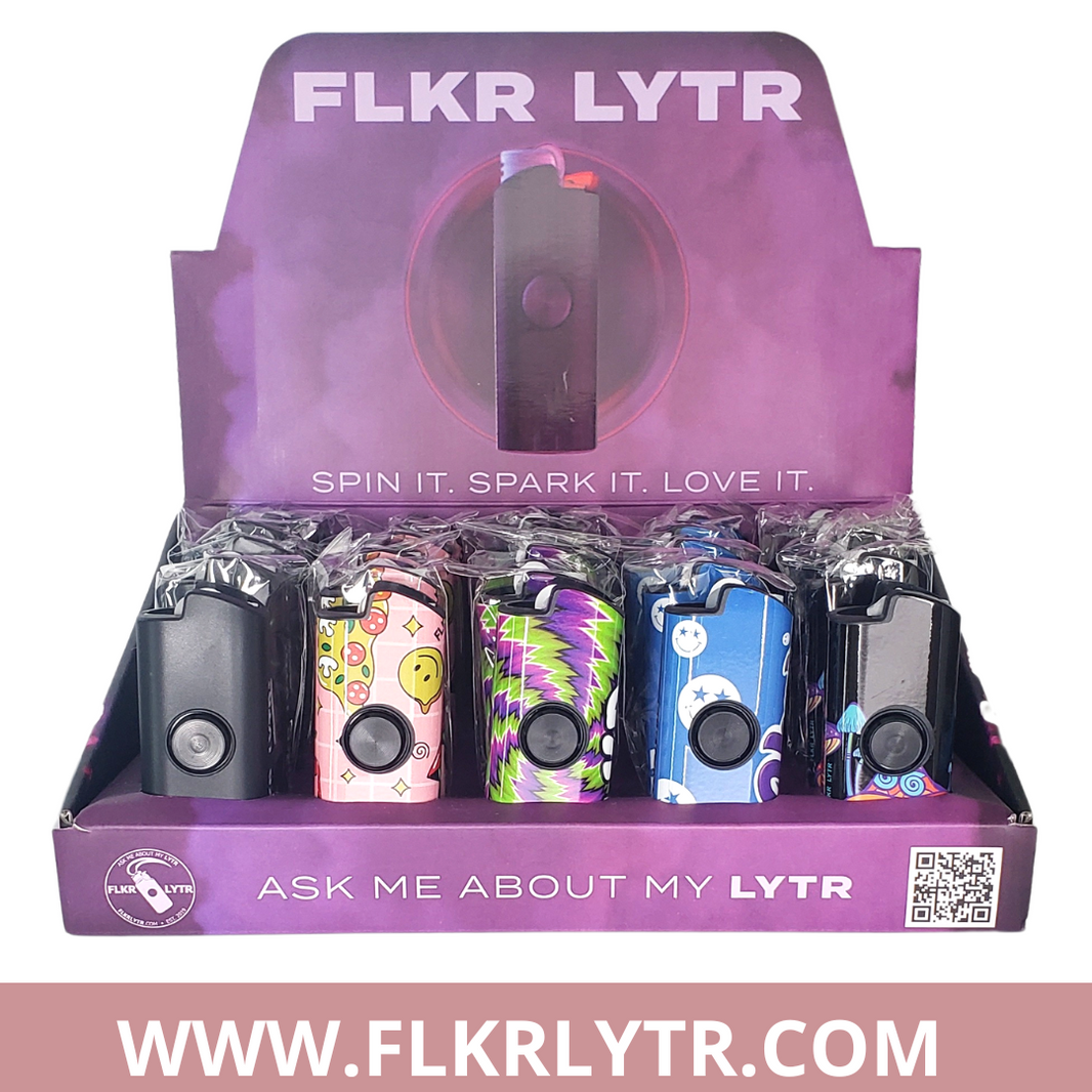 FLKR LYTR: Flicker lighter fidget spinner lighter case